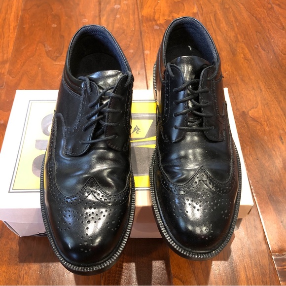 Deer Stags | Shoes | Mens 5 Black Leather Deer Stag Wingtip Oxfords ...